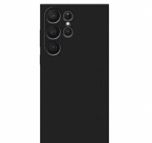 Чехол чёрный матовый для Samsung Galaxy S23 Ultra