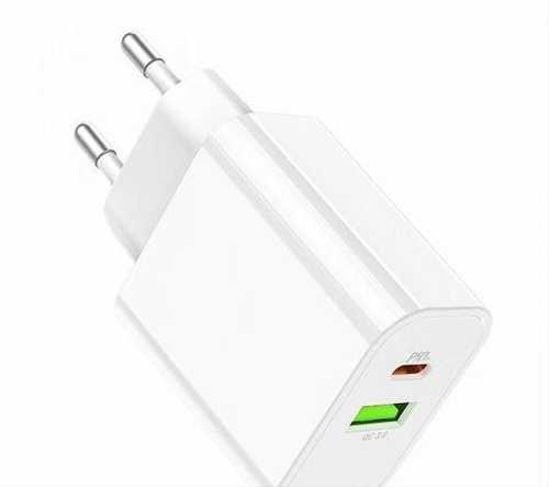 Блок питания сетевой 1 USB, Type-C Borofone, BA56A