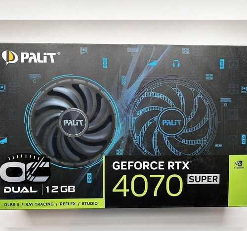 Новая RTX 4070 super Palit Dual OC 12G 12 гб