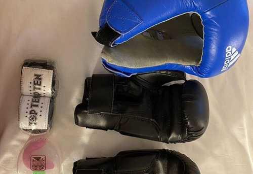 Шлем и перчатки для бокса/детс