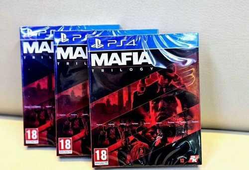 Новый диск ps4 ps5 Mafia Trilogy, русская версия