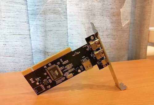 Звуковая карта PCI-E to FireWire ASM1083 VT6307