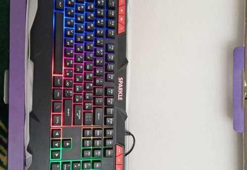 Клавиатура dexp Sparkle чёрная с подсветкой
