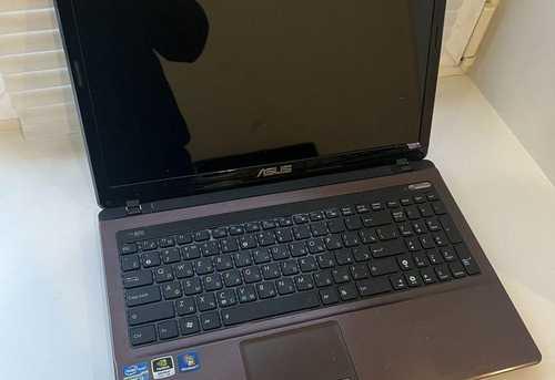 Ноутбук 15.6" ASUS K53S, 320 ГБ, Core i3-2350M, RAM 4 ГБ, GeForce 610M 2 ГБ