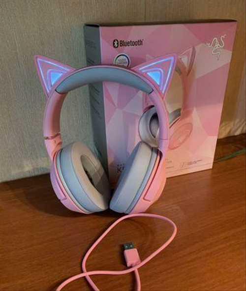 Гарнитура игровая Razer Kraken BT - Kitty Edition