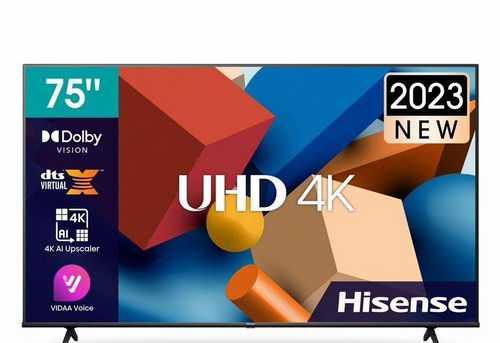 Новый телевизор Hisense 75 дюймов