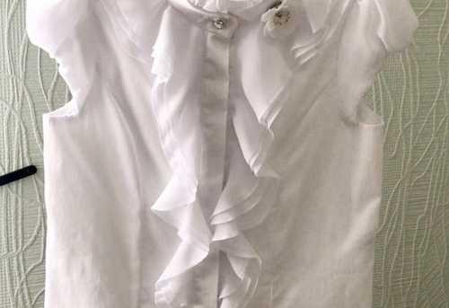 Белая блузка для девочки 122-128, новая, Choupette