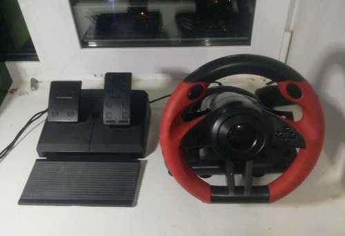 Игровой руль с педалями для PS3,PS4,xbox,Pc