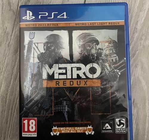 Диск на ps4 metro 2033 redux