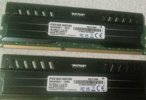 DDR3 Patriot Viper 16Gb (2x8Gb) 1600MHz