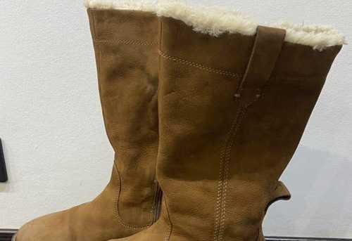 Сапоги замшевые зимние Zara