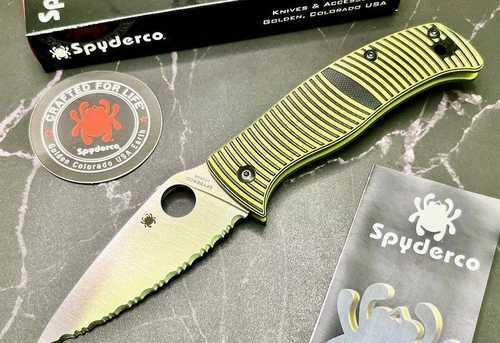 Нож складной Spyderco SC217GS Caribbean, Serrated