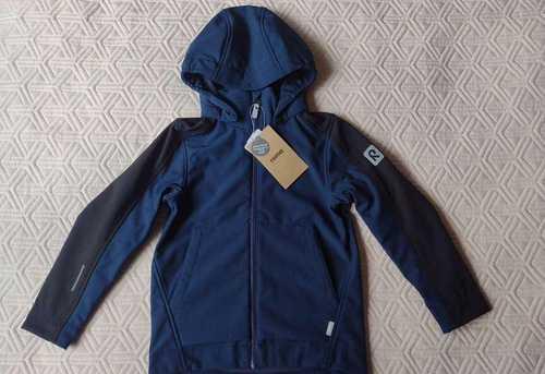 Новая куртка Softshell Reima 122 мальчик синий чер