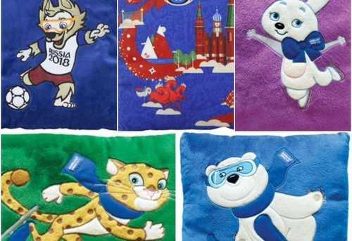 5 сувенирных подушек Сочи 2014 Чемпионат Мира 2018