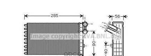 Радиатор отопителя Citroen C4 Peugeot 307 cna6