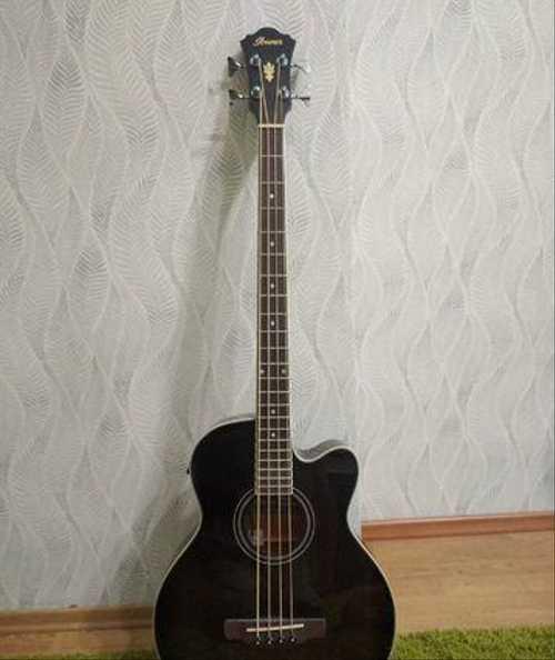 Акустическая басс гитара Ibanez AEB8E-BK