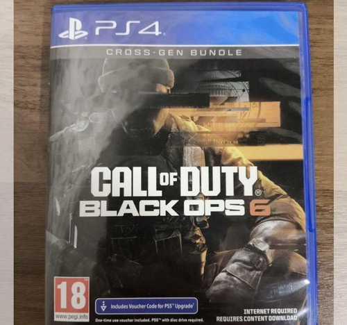 Диск на ps4(5) call of duty black ops 6