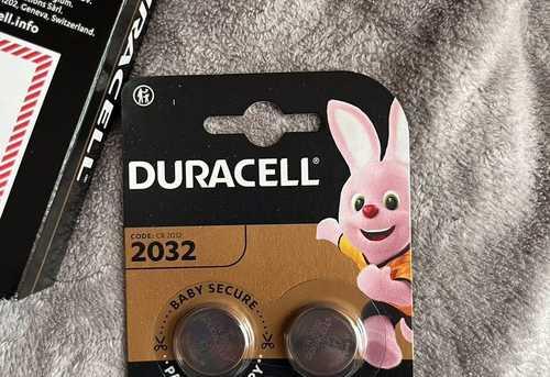 Батарейки duracell CR2032 3V