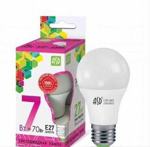 Лампа светодиодная ASD стандарт Е27; 48949