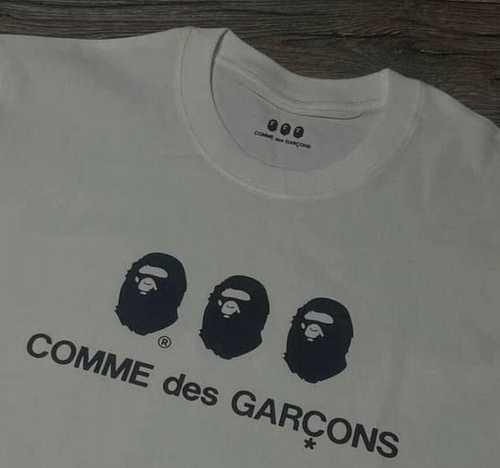 Футболка bape x Comme des Garçons