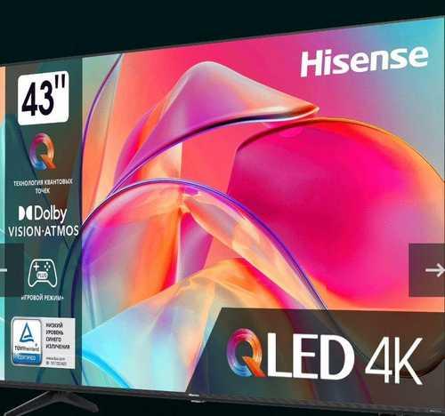 Продаю новый Hisense E7KQ 43"