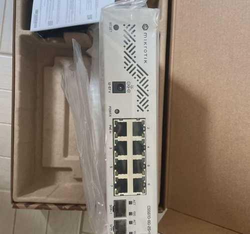 Новый Коммутатор Mikrotik CSS610-8G-2S IN PoE