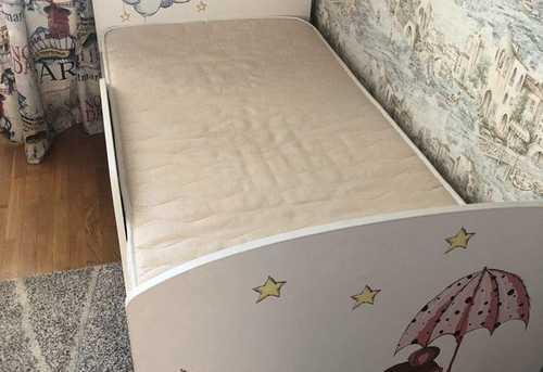 Кровать детская 160 на 80 с матрасом