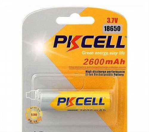 Литий-ионный аккумулятор pkcell 18650 2600-1B тип