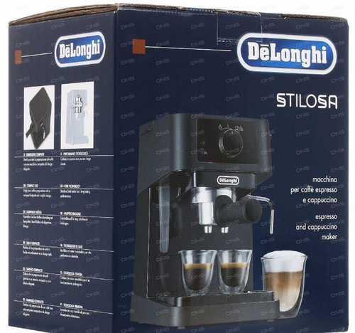 Кофеварка рожковая DeLonghi EC 230.BK черный