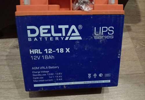 Аккумулятор Delta 12v 18Ah