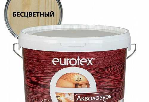 Лак антисептик акриловый Eurotex Аквалазурь бесцве