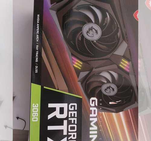 Вк MSI nvidia GeForce RTX 3060 gaming X 12G