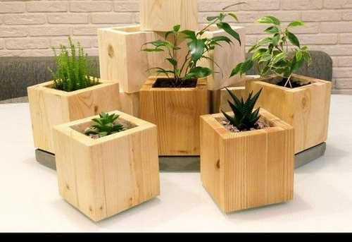 Кашпо ящики для растений из дерева