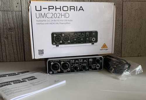 Behringer umc202hd веешняя звуковая карта