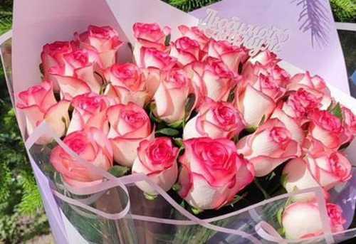 Розовые розы Купить розы в Омске
