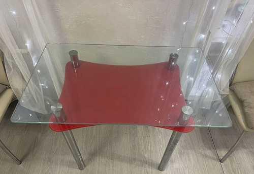 Стол обеденный стеклянный бу