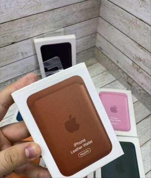 Кожаный кошелек для пластиковых карт Apple iPhone