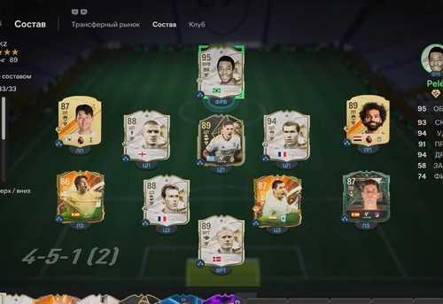 Состав EA FC 24 (PS4/PS5) Pele + Zidane