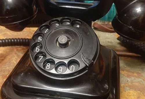 Старинный дисковый телефон tesla