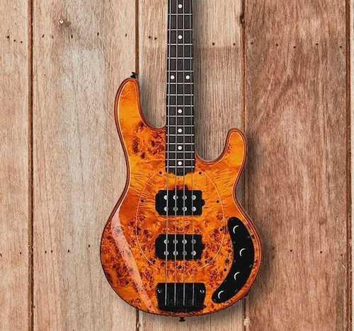 Бас-гитара Sterling by Music Man StingRay Ray34HH Burl Top Amber