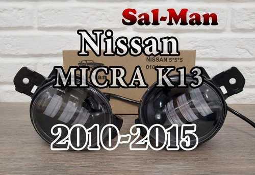 Противотуманные фары Nissan Micra K13 2010-2015