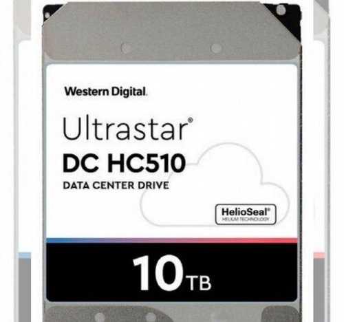 Жесткий диск/ HDD WD SATA 10Tb Ultrastar DC HC510 7200 6Gb/s 256Mb 1 year warranty