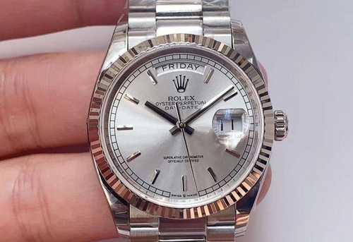 Часы Rolex Oyster Perpetual Day Date 36мм Silver