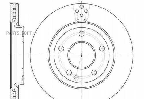 Remsa 674810 6748.10 диск тормозной передний\ MB V