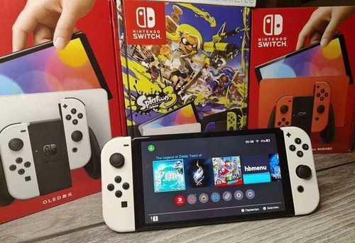 Новые Прошитые Nintendo Switch Oled,Lite + игры