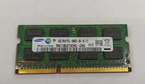 Опеpaтивнaя память DDR3 So-Dimm 4Gb Samsung