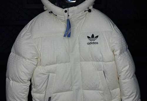 Куртка зимняя Adidas Monogram белая