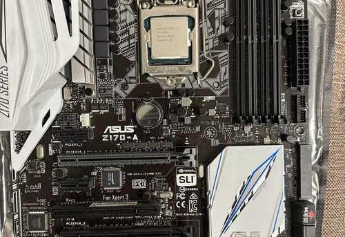 Материнская плата Asus Z170-A + i7 6700k