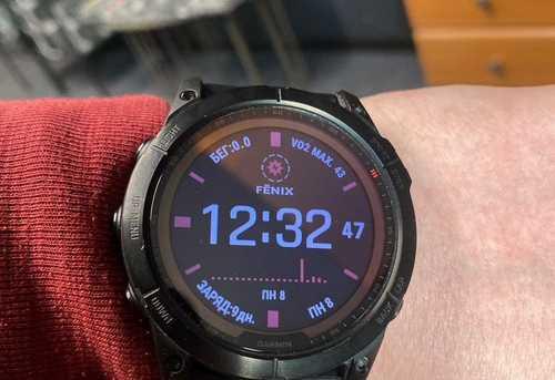 Часы Garmin Fenix 7X Sapphire Solar DLC в наличии