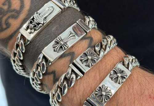 Chrome hearts серебряный браслет